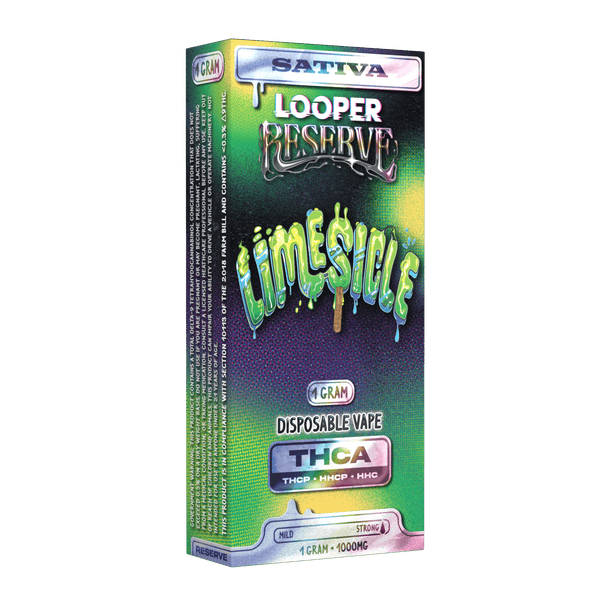 Looper Reserve 1g Disposable THCA THCP HHC D9 Limesicle Strain looper-reserve-1g-disposable-thca-thcp-hhc-d9-limesicle-strain