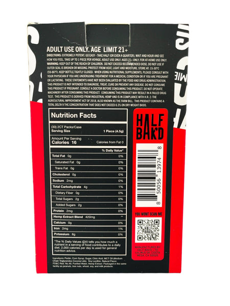 Half Bak'd Thca/D9/Thcp Sumo 2pc Gummies 30pk Display 10,000mg - Cotto