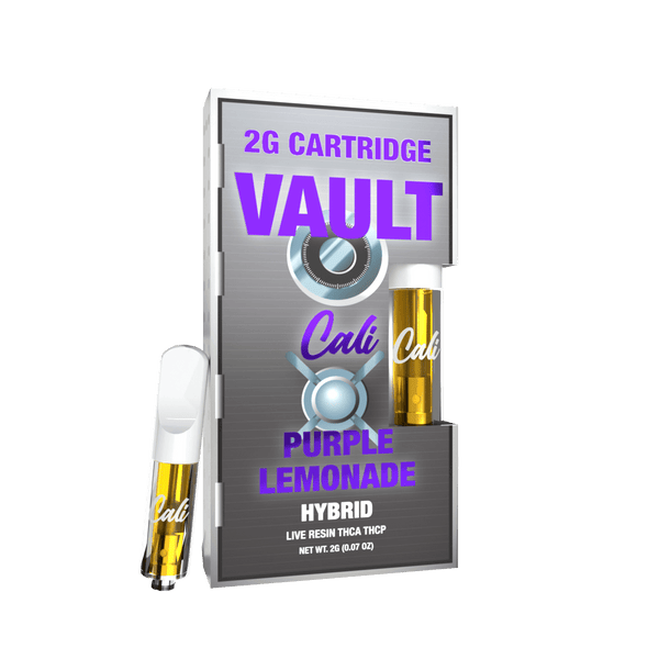 Cali Extrax - Vault 2g Carts - Live Resin THCa/THCp - Purple Lemonade