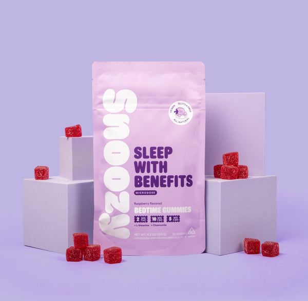 Snoozy Delta 9 THC Microdose Sleep Gummies (Sleep with Benefits) - 20c