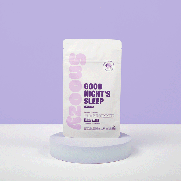 Snoozy Good Night's Sleep: THC-Free Bedtime Gummies (20ct)