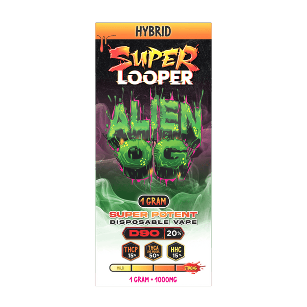 Super Looper THCA-THCP-HHC Super Potent 1g Disposables -Alien OG ...