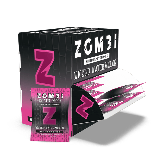 Zombi Death Drops Blend Gummies 30pk Display 1500mg (2ct Pouches) - Wi