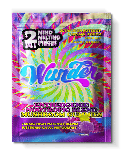 Wunder Entheogenic Nootropic Blend + Kava Mushroom Gummies Display 30p