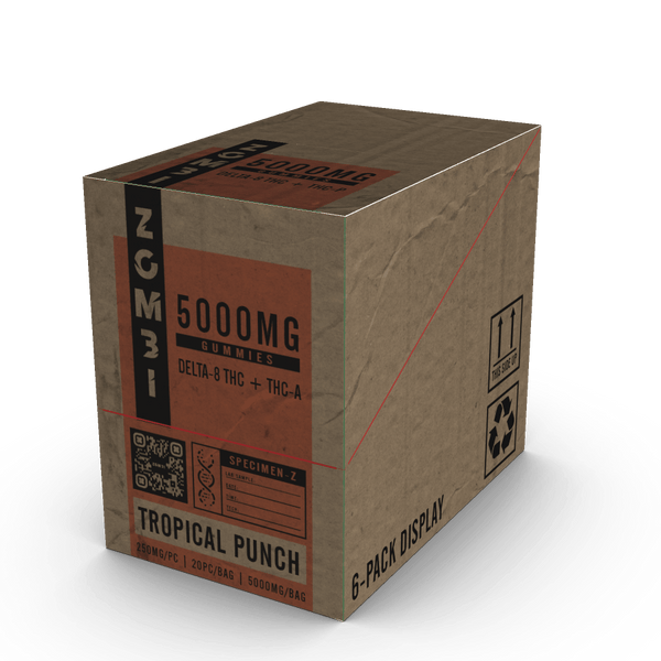 Zombi Specimen Z - THCA+D8 Gummies 5000mg - Tropical Punch